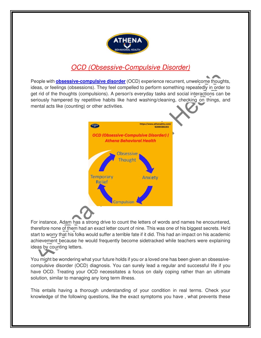PPT - OCD (Obsessive-Compulsive Disorder) PowerPoint Presentation, free ...