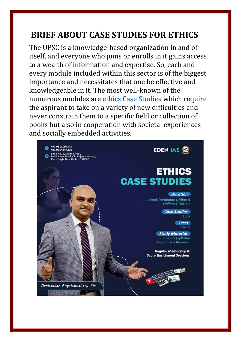 PPT - BRIEF ABOUT CASE STUDIES FOR ETHICS PowerPoint Presentation, free ...