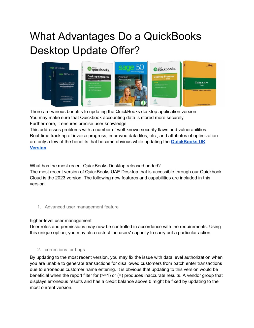 PPT - What Advantages Do a QuickBooks Desktop Update Offer PowerPoint ...