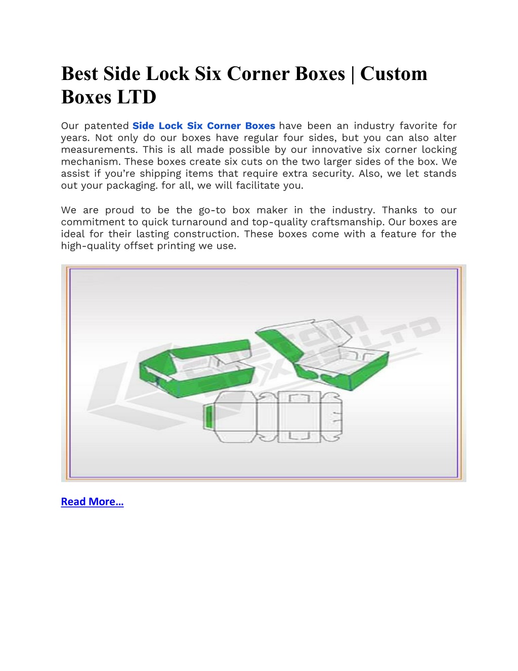 PPT - Best Side Lock Six Corner Boxes PowerPoint Presentation, free ...