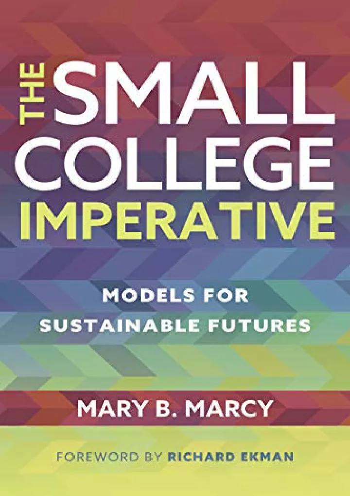 PPT - download The Small College Imperative: Models for Sustainable ...
