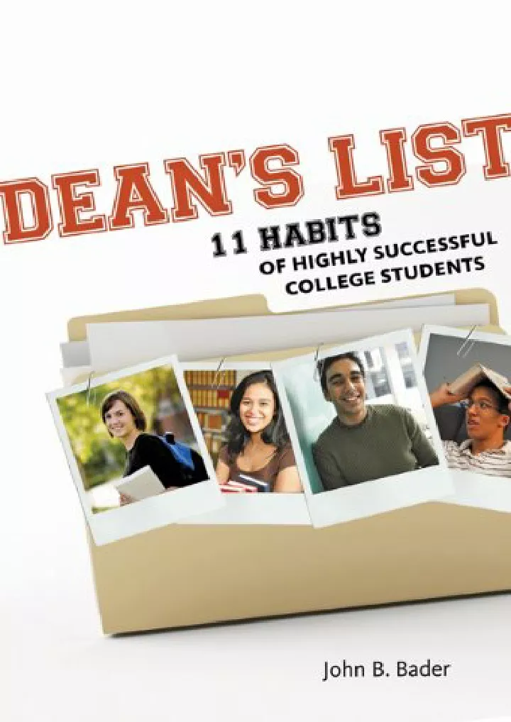 PPT - free pdf Dean's List: Eleven Habits of Highly Successful College ...