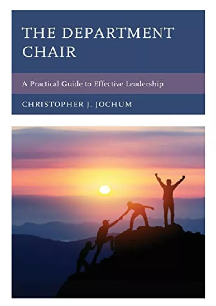 PPT - epub download The Department Chair: A Practical Guide to ...