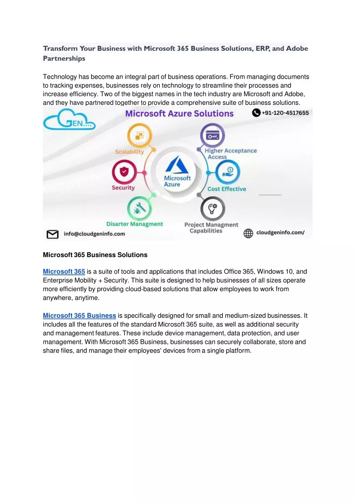 PPT - Transform Your Business with Microsoft 365 Business Solutions ... PPT - Transform Your Business with Microsoft 365 Business Solutions ...