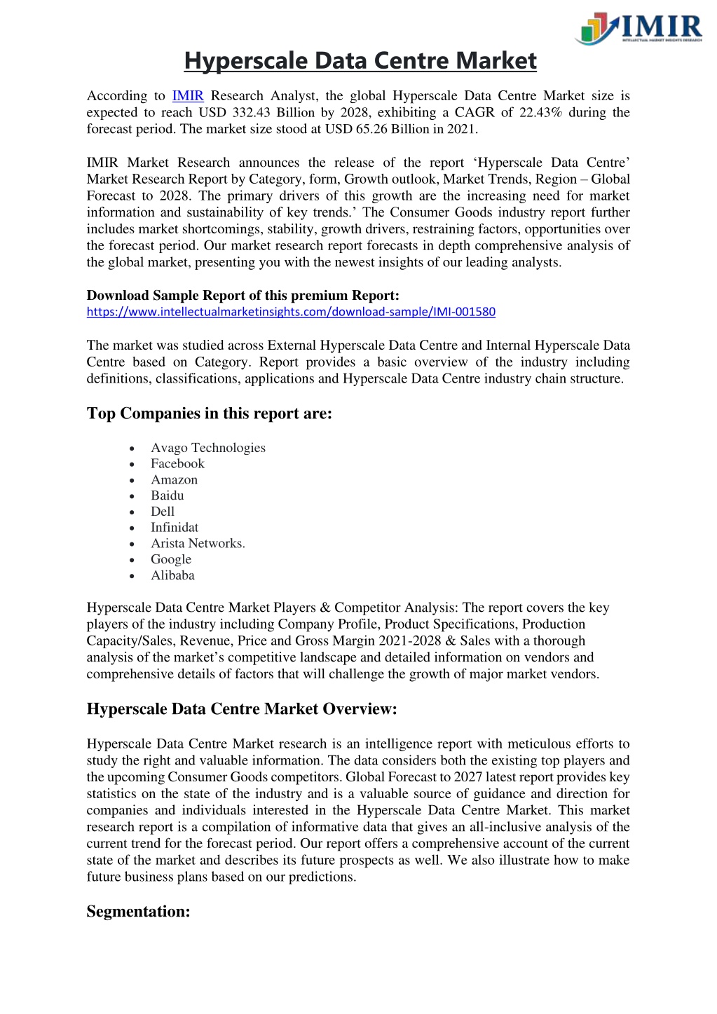 PPT - Hyperscale Data Center Market PowerPoint Presentation, free ...