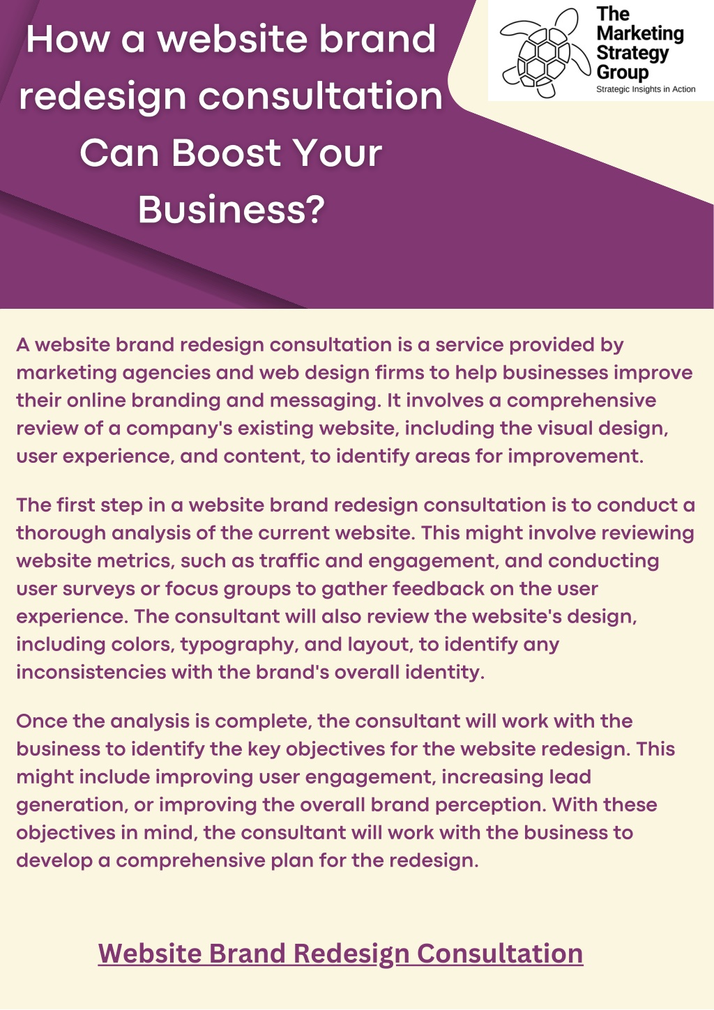 PPT - How a website brand redesign consultation Can Boost Your Business ...