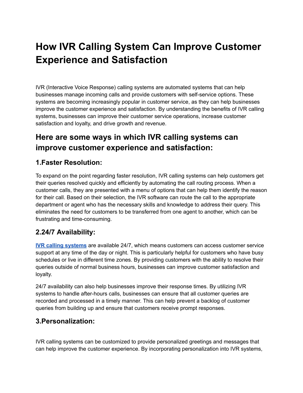 PPT - How IVR Calling System Can Improve Customer Experience and ...
