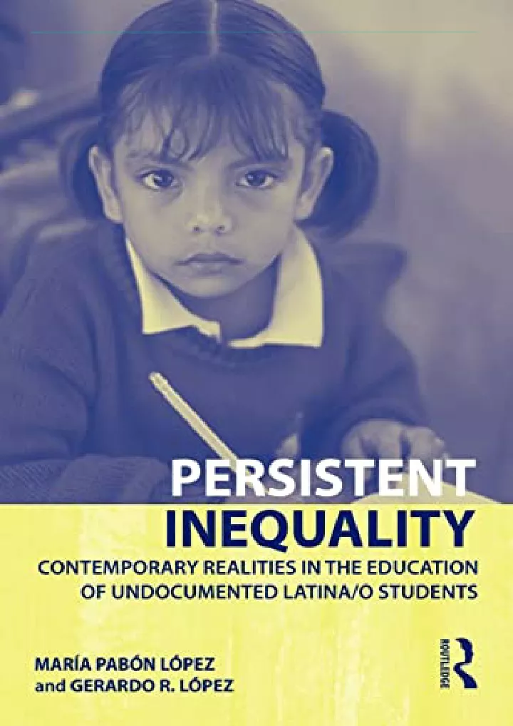 PPT - DOWNLOAD/PDF Persistent Inequality: Contemporary Realities in the ...
