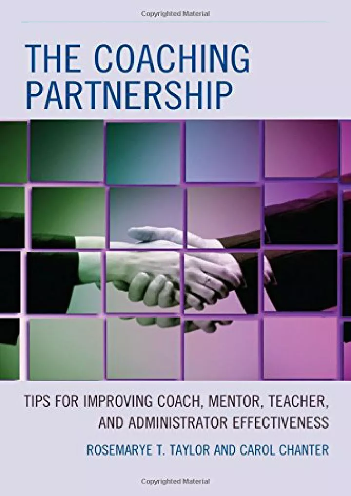 PPT - _PDF_ The Coaching Partnership: Tips for Improving Coach, Mentor ...