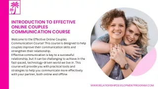 PPT - Introduction to Effective online couples communication course ...