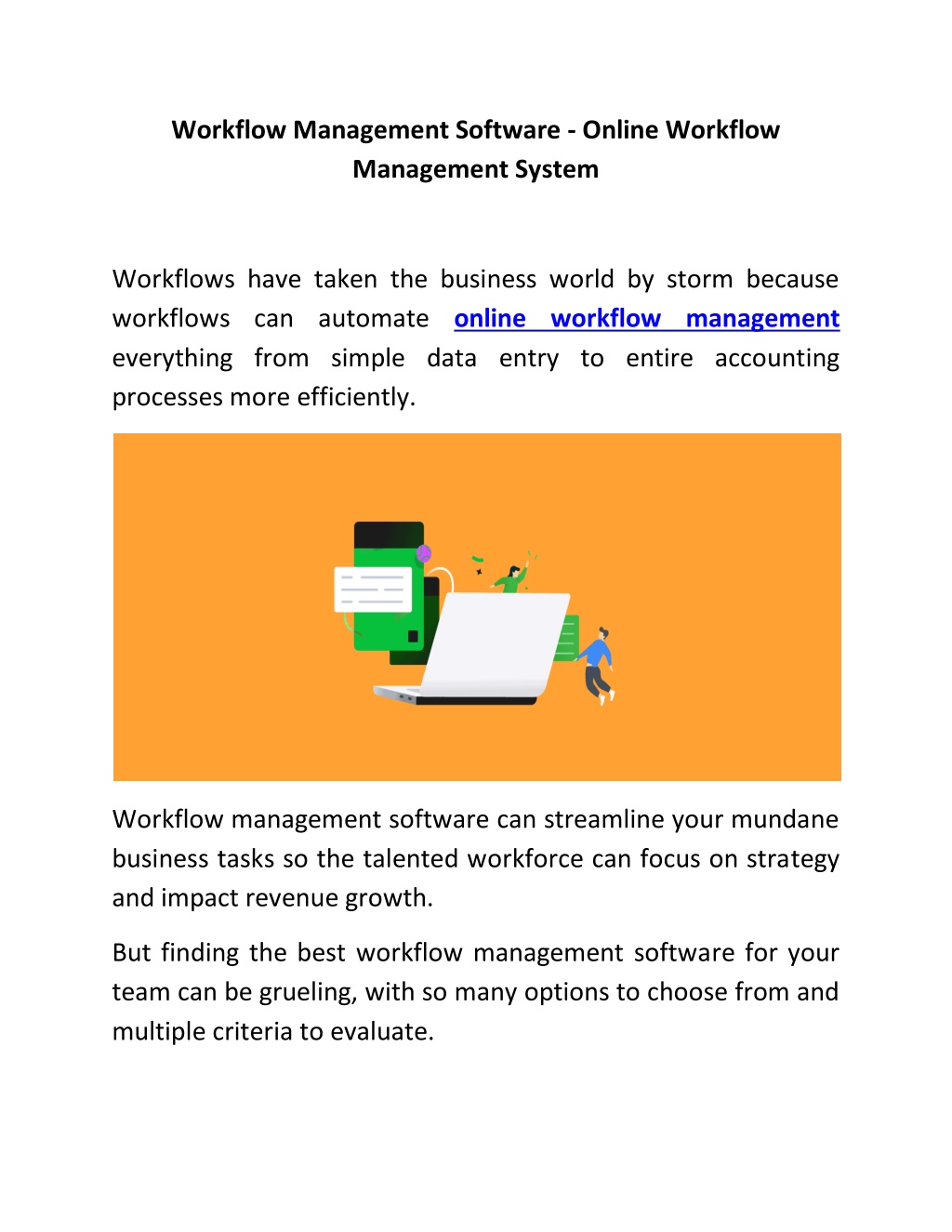 PPT - Workflow Management Software PowerPoint Presentation, free ...