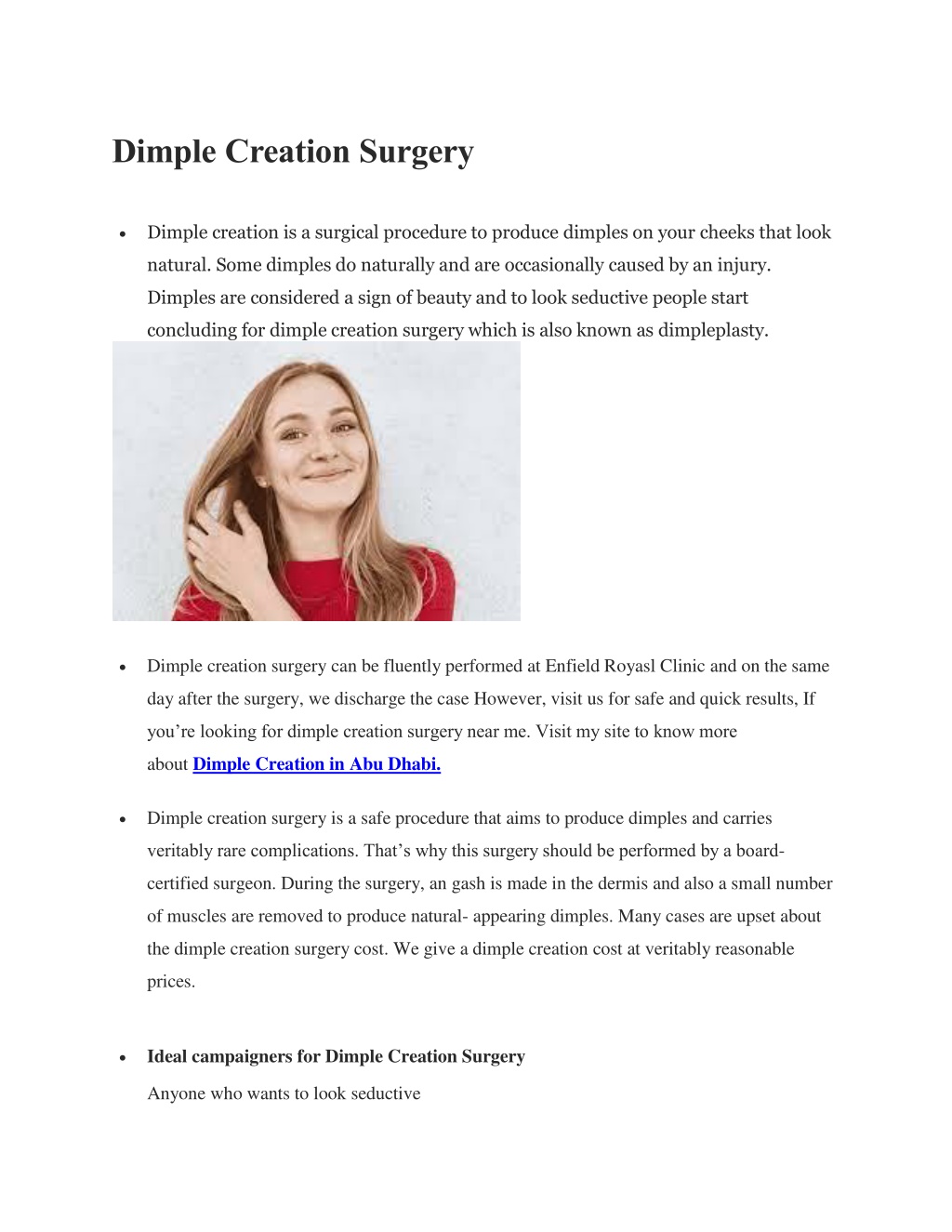 PPT - Dimple Creation Surgery PowerPoint Presentation, free download ...