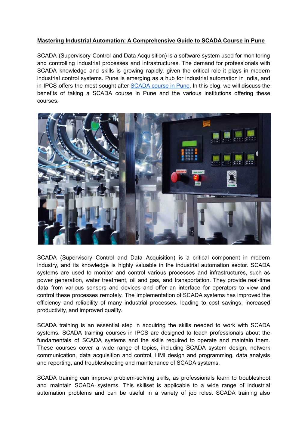 PPT - SCADA 5 - Mastering Industrial Automation: A Comprehensive Guide ...