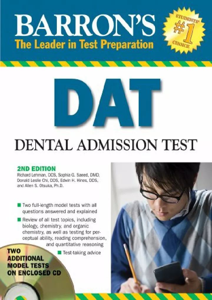 PPT - read ebook Barron's DAT: Dental Admissions Test PowerPoint ...