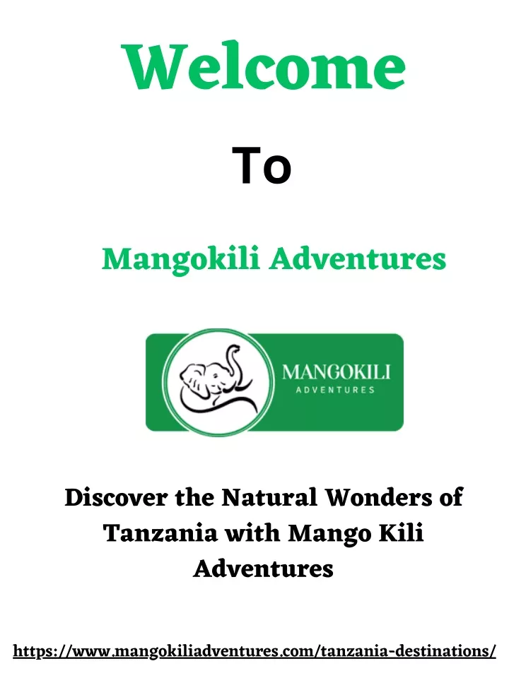 PPT - Discover the Natural Wonders of Tanzania with Mango Kili ...