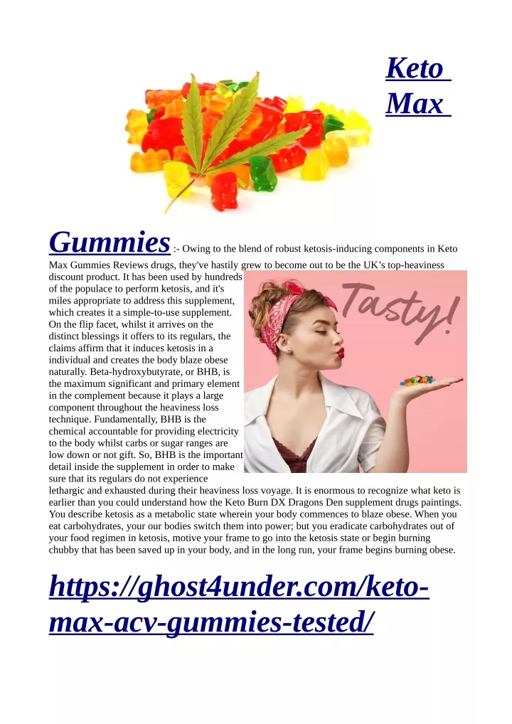PPT - https://ghost4under.com/keto-max-acv-gummies-tested/ PowerPoint ...