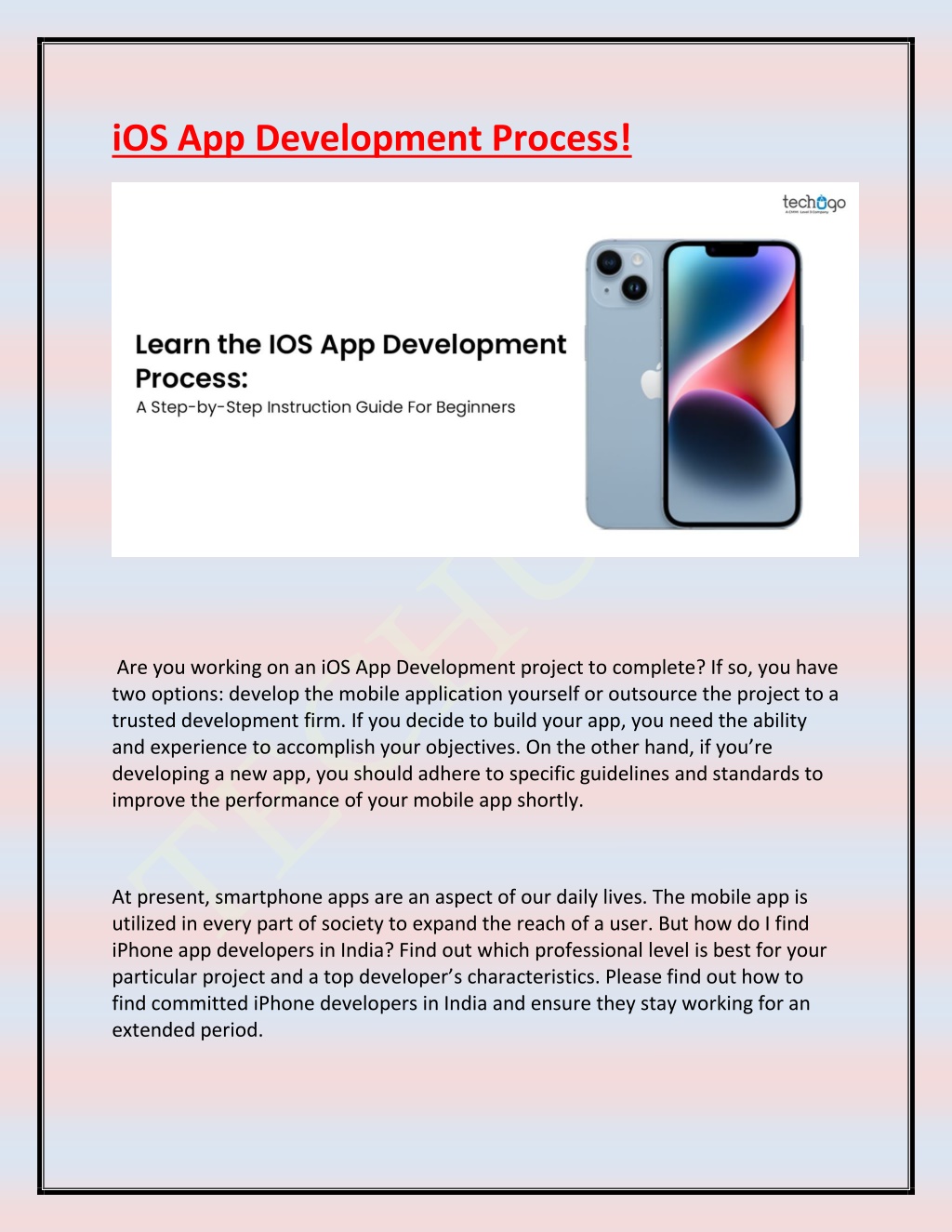 PPT - iOS App Development Process PowerPoint Presentation, free ...