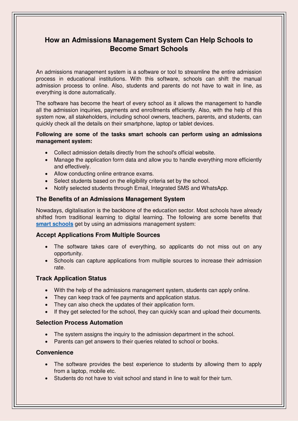 PPT - How an Admissions Management System Can Help Schools to Become ...