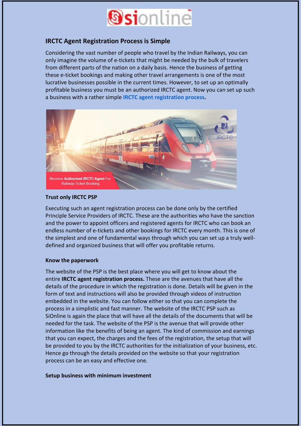 PPT - IRCTC Agent Registration Process is Simple PowerPoint Presentation - ID:12019365