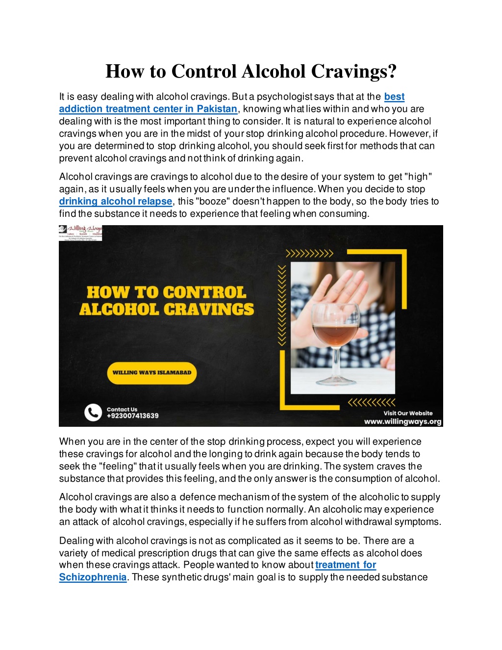 PPT - How to Control Alcohol Cravings PowerPoint Presentation, free ...
