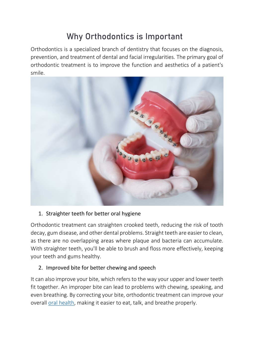 PPT - Why Orthodontics is Important PowerPoint Presentation, free ...