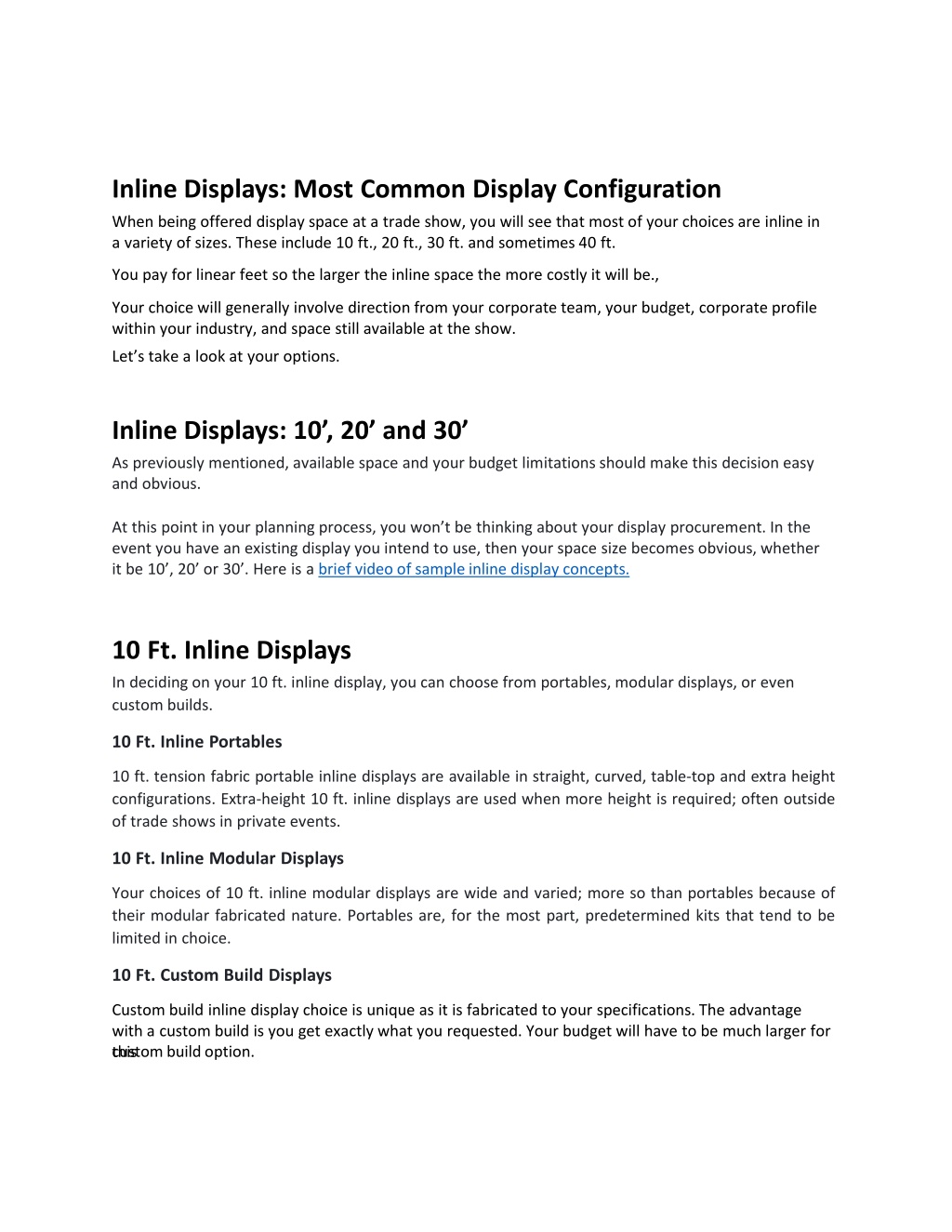 PPT - Inline Displays Most Common Display Configuration PowerPoint ...