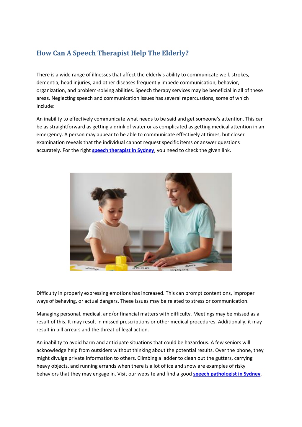 PPT - How Can A Speech Therapist Help The Elderly PowerPoint ...