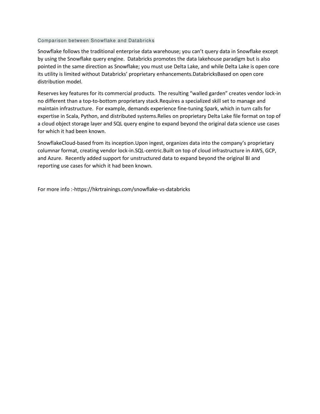 PPT - Comparison between Snowflake and Databricks PowerPoint ...
