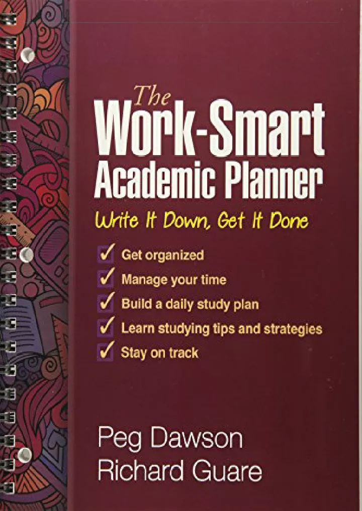 PPT - $PDF$/READ/DOWNLOAD The Work-Smart Academic Planner: Write It ...