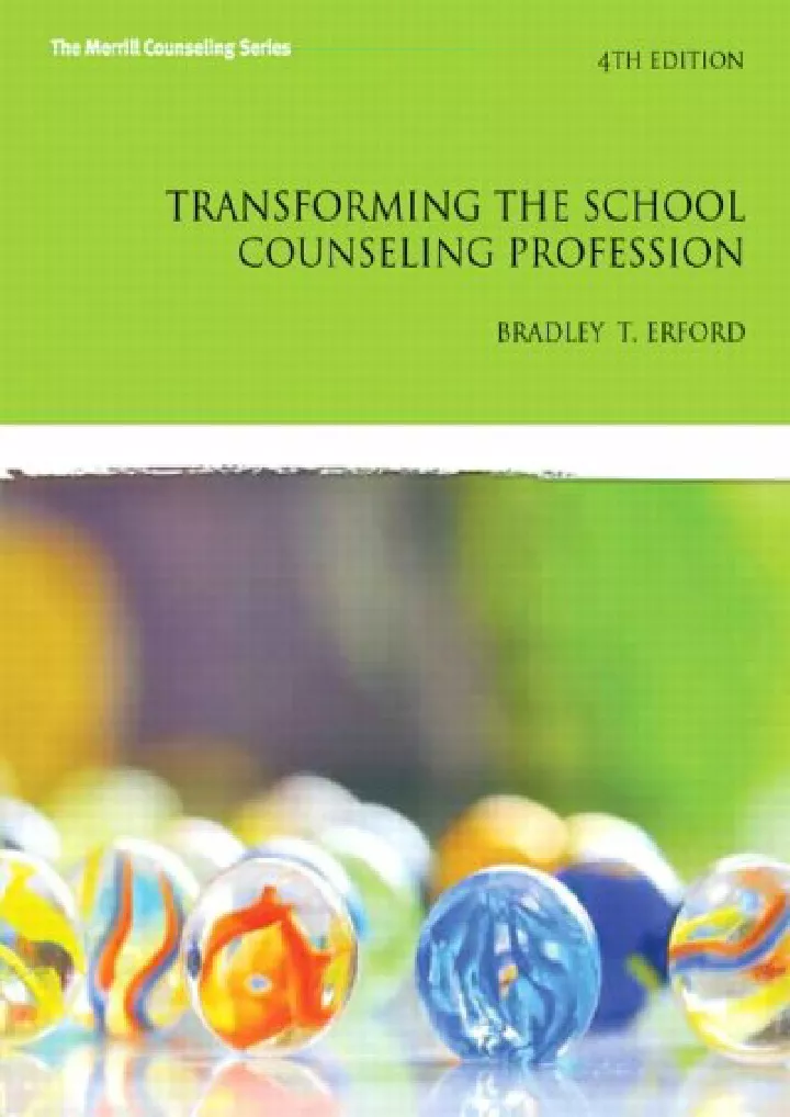 PPT - PDF/READ Transforming the School Counseling Profession (Merrill ...