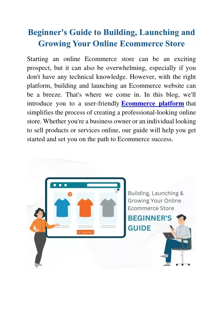 PPT - Beginner's Guide to Building, Launching and Growing Your Online ... PPT - Beginner's Guide to Building, Launching and Growing Your Online ...