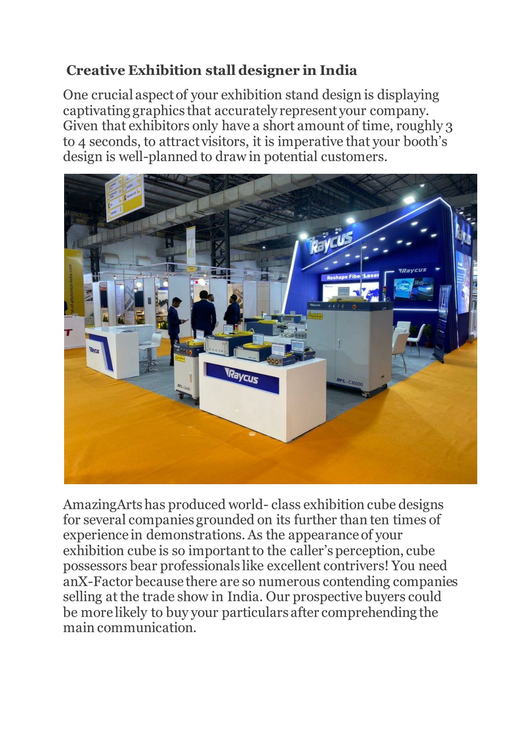 PPT - Creative Exhibition stall designer in India PowerPoint ...