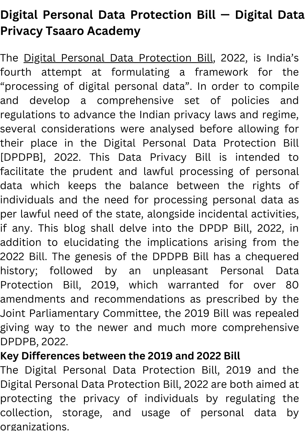 PPT - Digital Personal Data Protection Bill — Digital Data Privacy ...