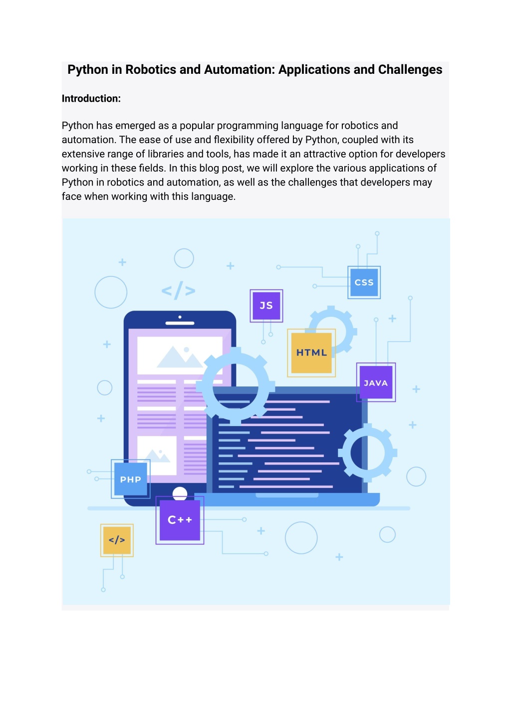 PPT - Python in Robotics and Automation Applications and Challenges PowerPoint Presentation - ID ...