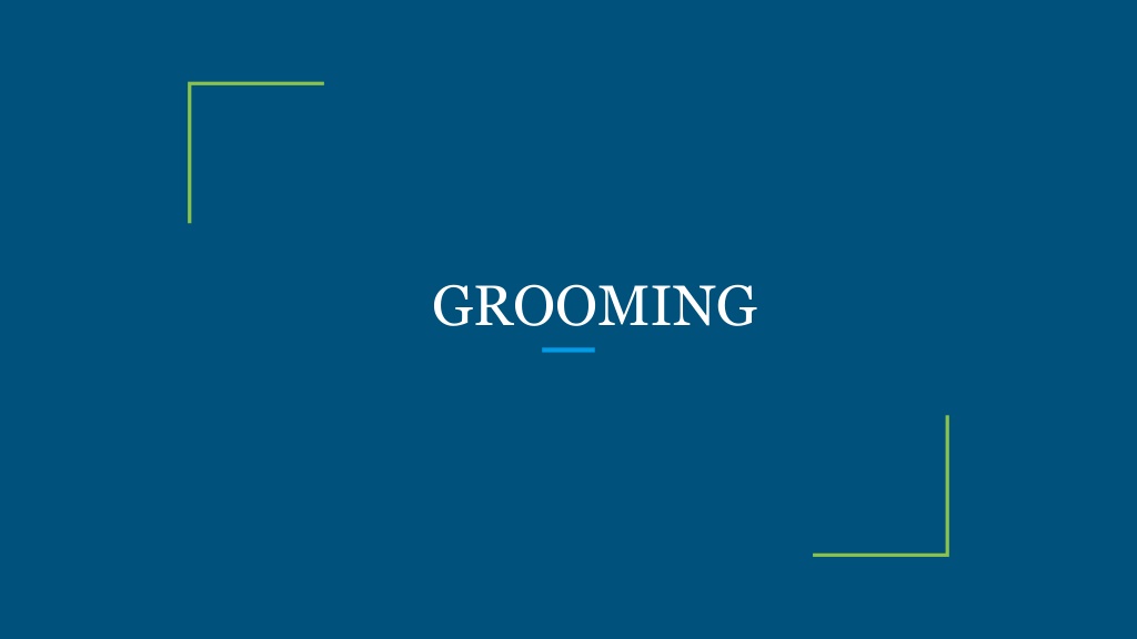 PPT - GROOMING PowerPoint Presentation, free download - ID:12037305