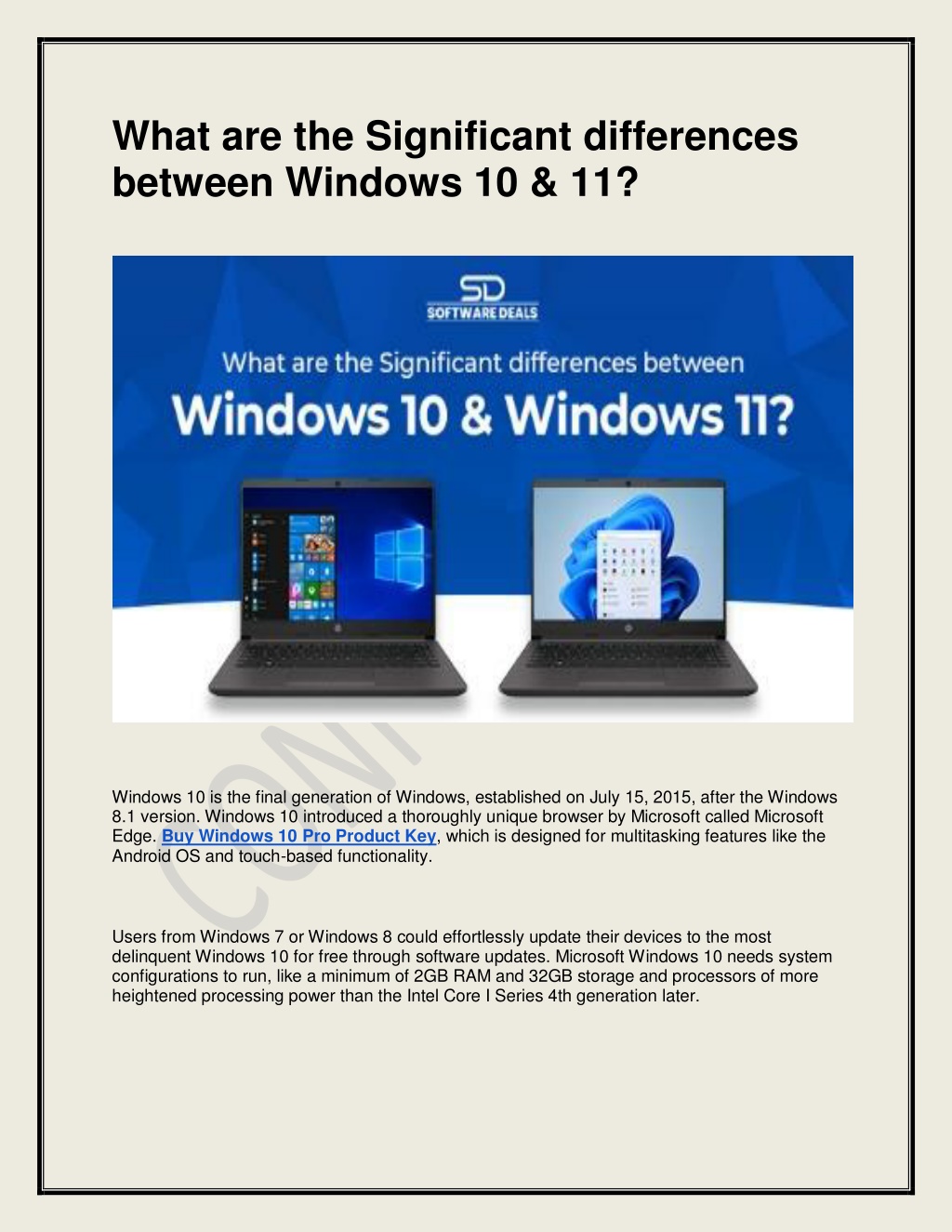 PPT - What are the Significant differences between Windows 10 & 11 ...