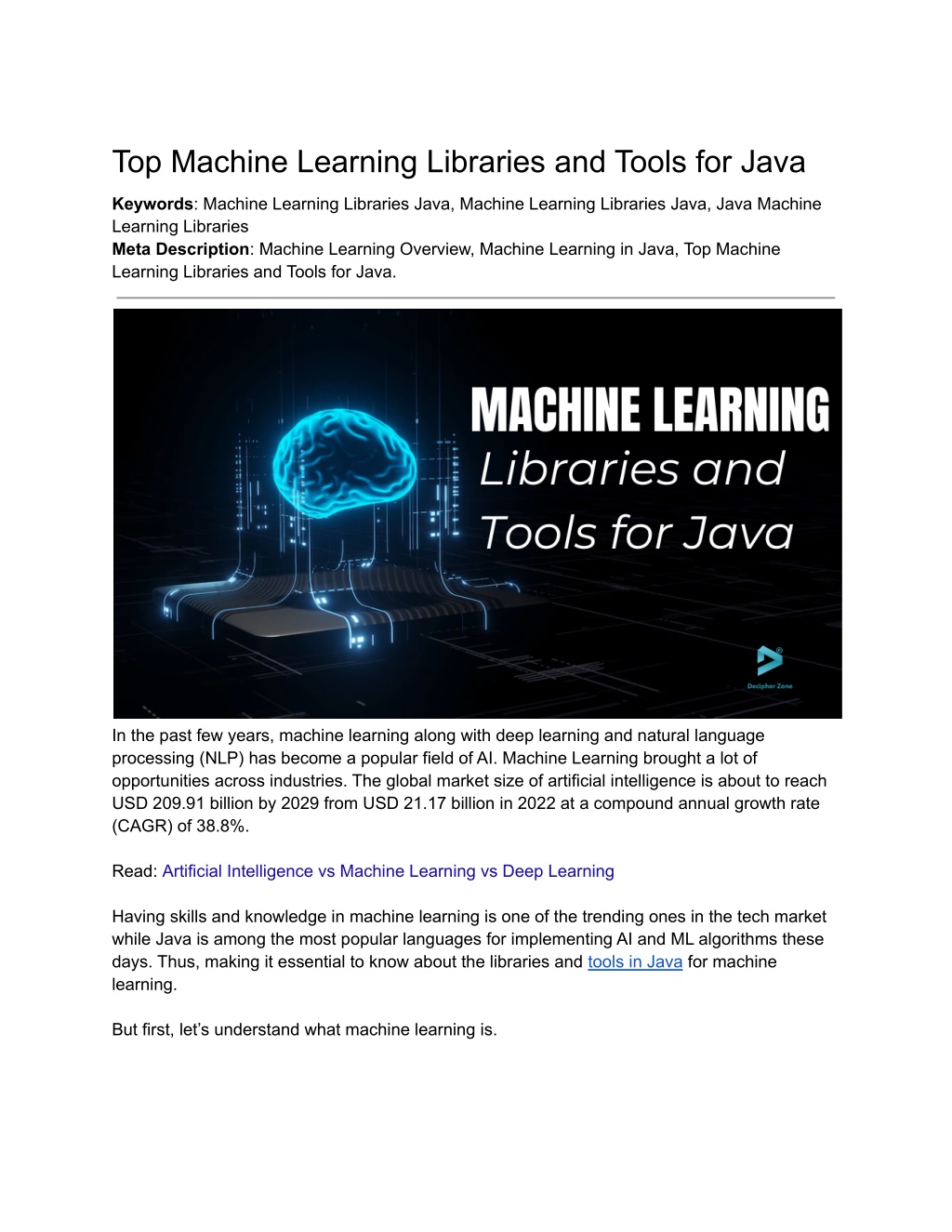 PPT - Top 15 Machine Learning Libraries and Tools for Java PowerPoint Presentation - ID:12038368