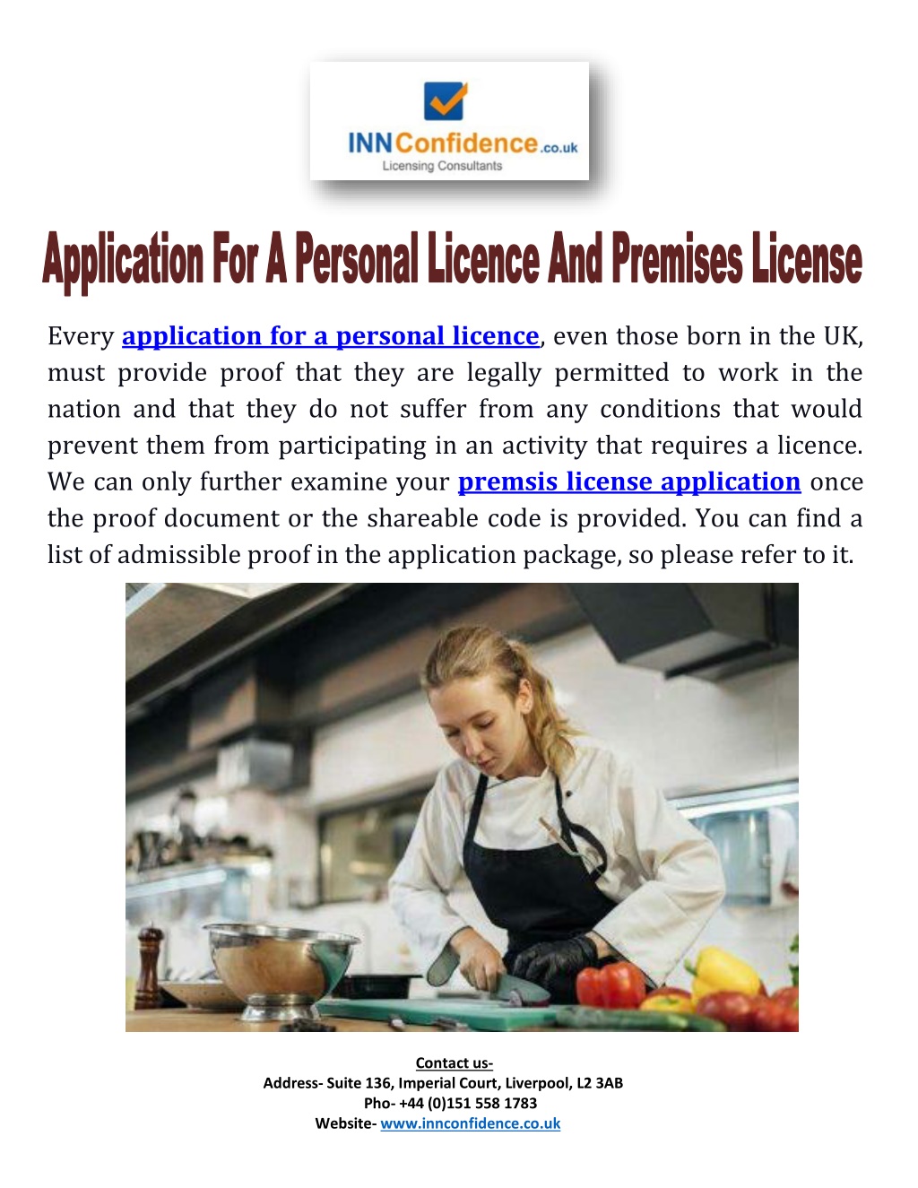 PPT - Application for a Personal Licence and Premises License ...
