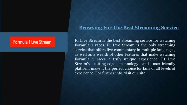 PPT - Browsing For The Best Streaming Service PowerPoint Presentation ...