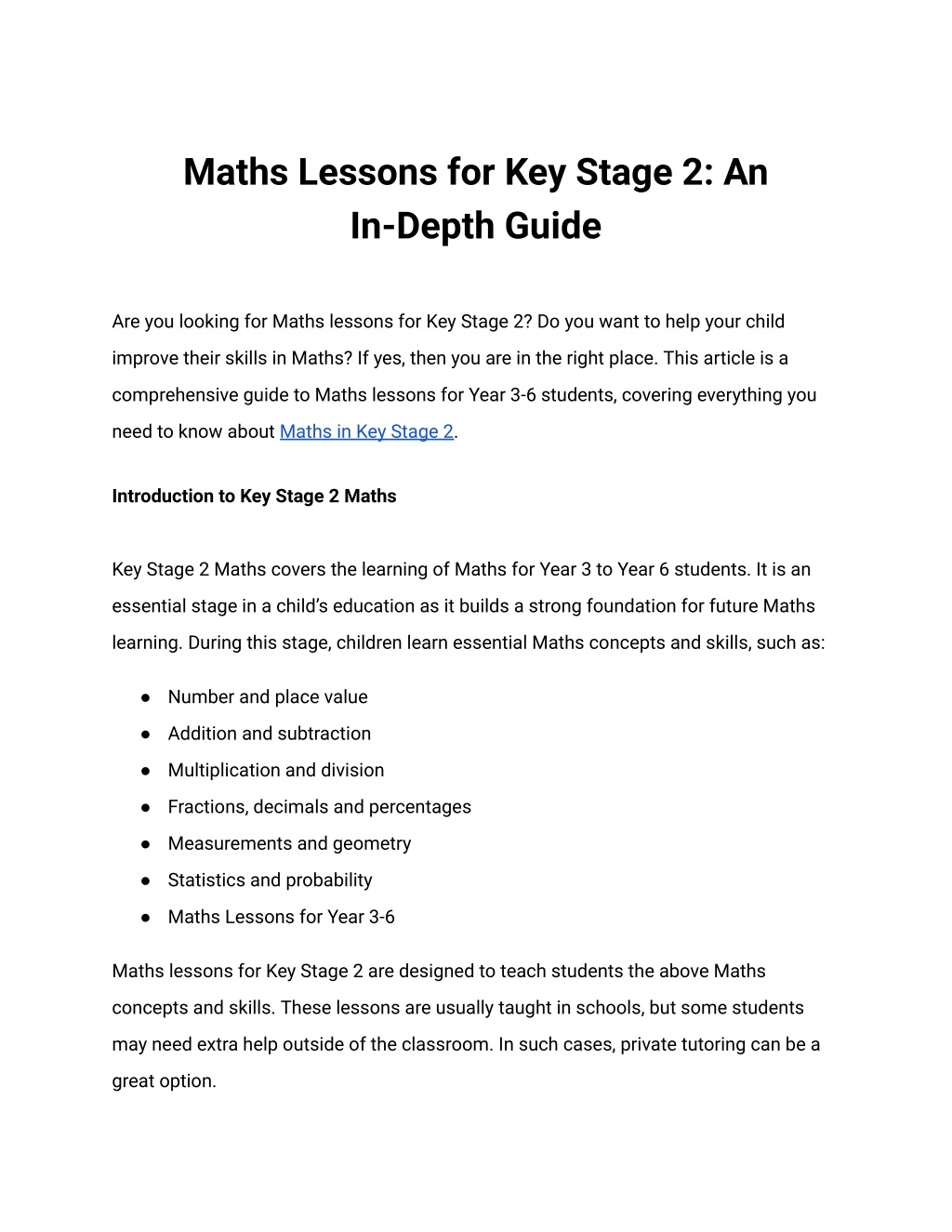 PPT - Maths Lessons for Key Stage 2_ An In-Depth Guide PowerPoint ...