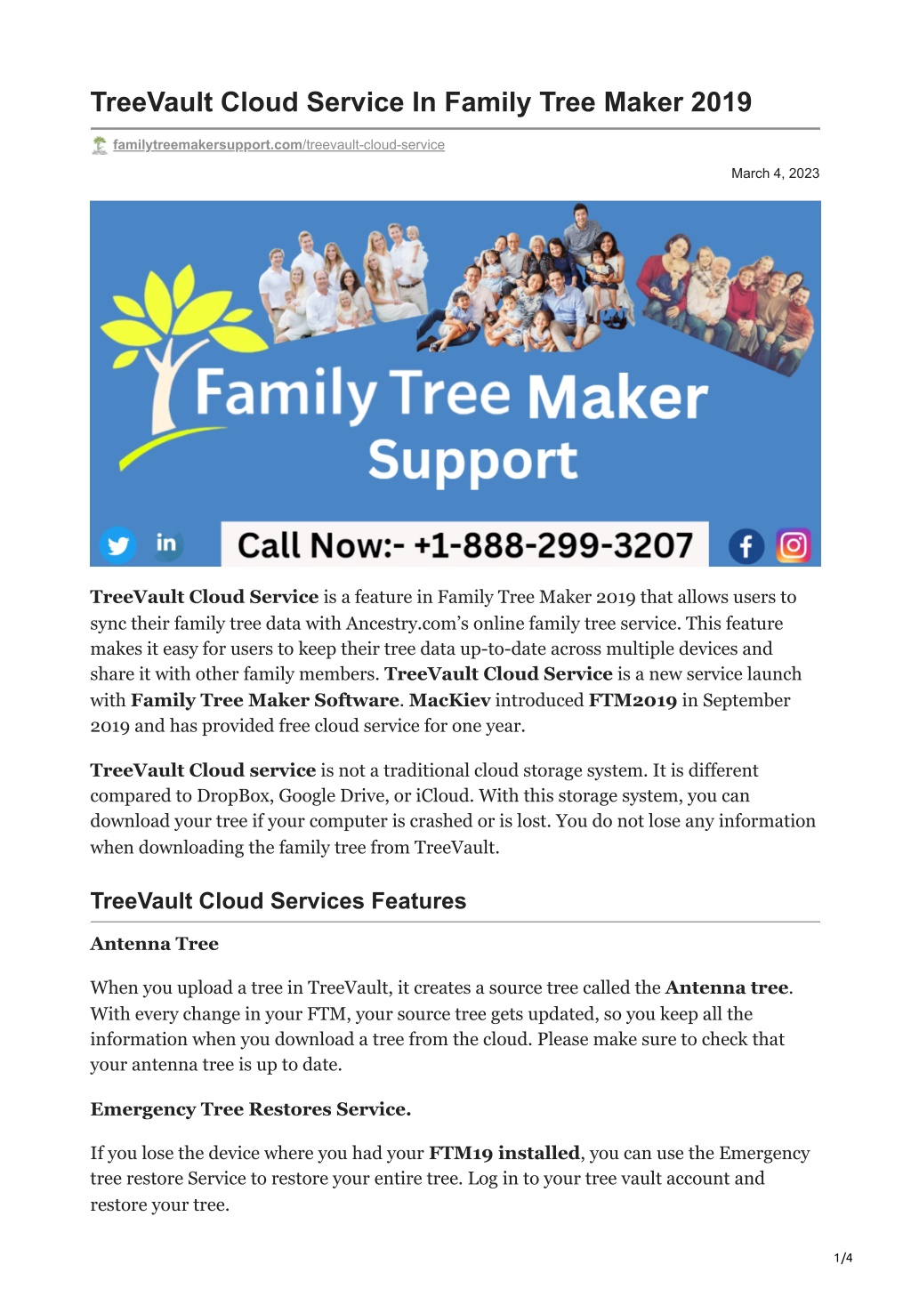 PPT - TreeVault Cloud Service In Family Tree Maker 2019 PowerPoint ...