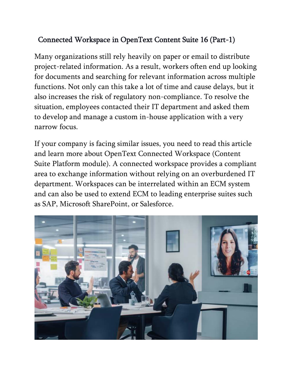 PPT - Connected Workspace in OpenText Content Suite 16 (Part-1 ...