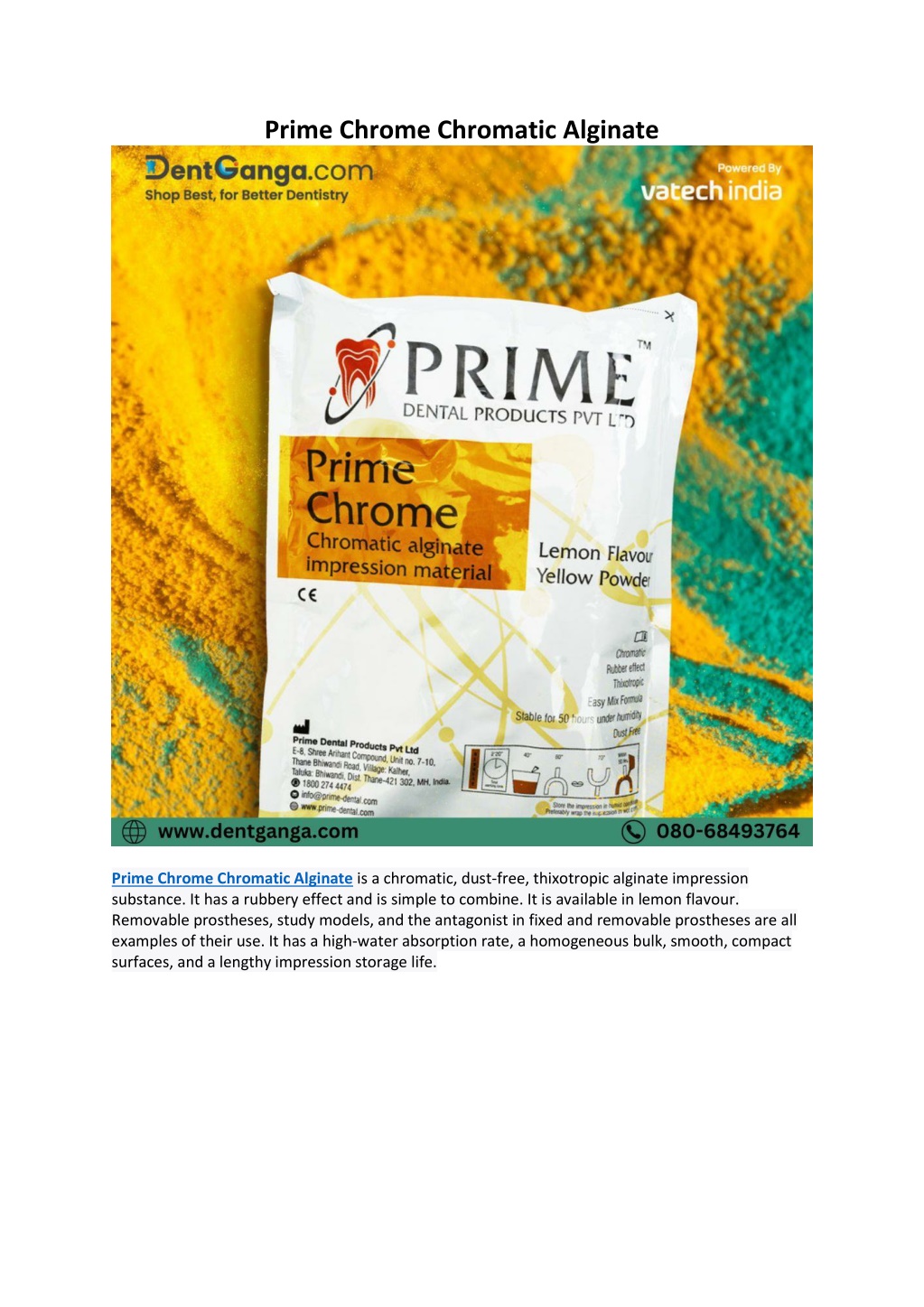 PPT - Prime Chrome Chromatic Alginate PowerPoint Presentation, free ...