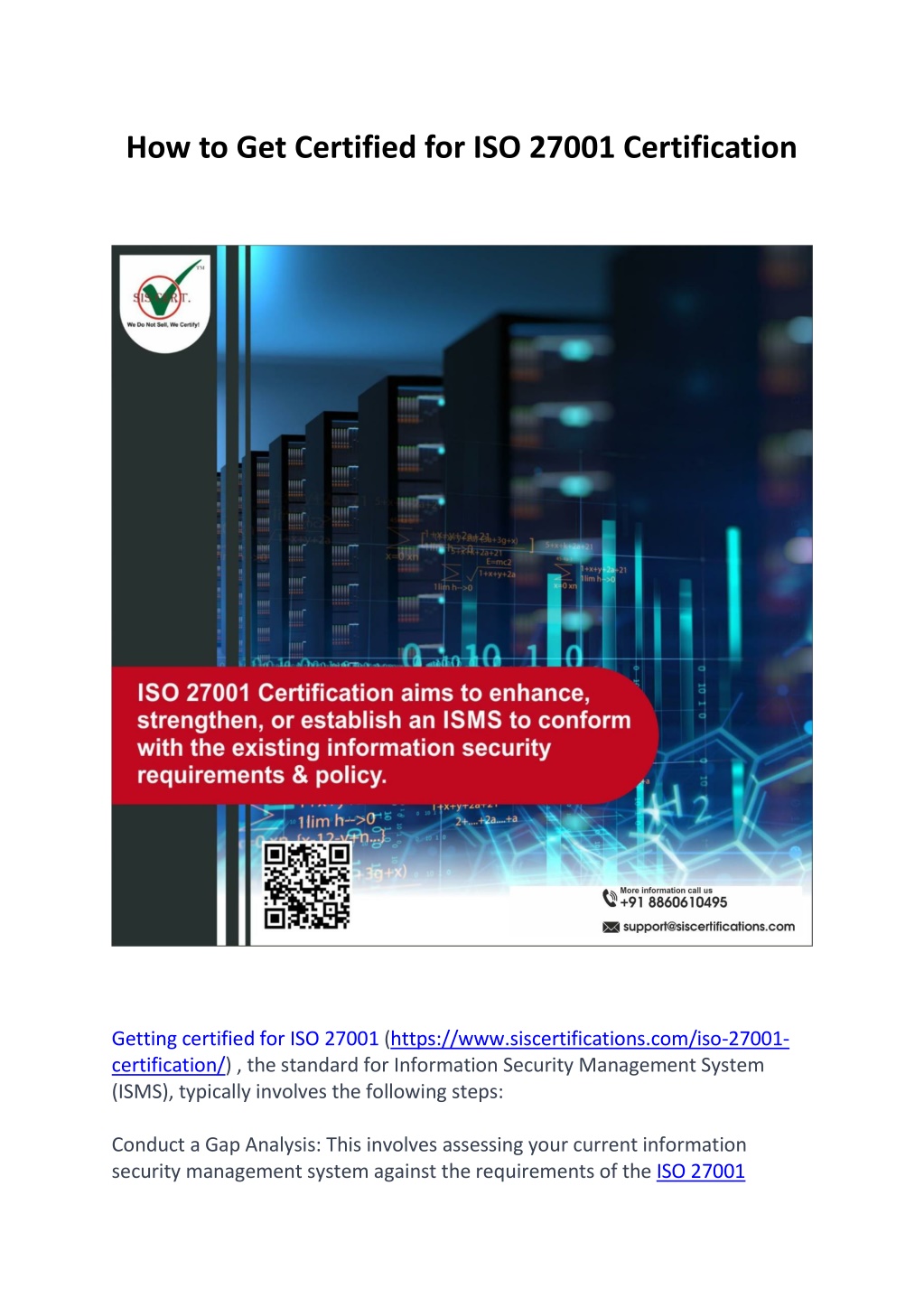 PPT - How to Get Certified for ISO 27001 Certification PowerPoint ...