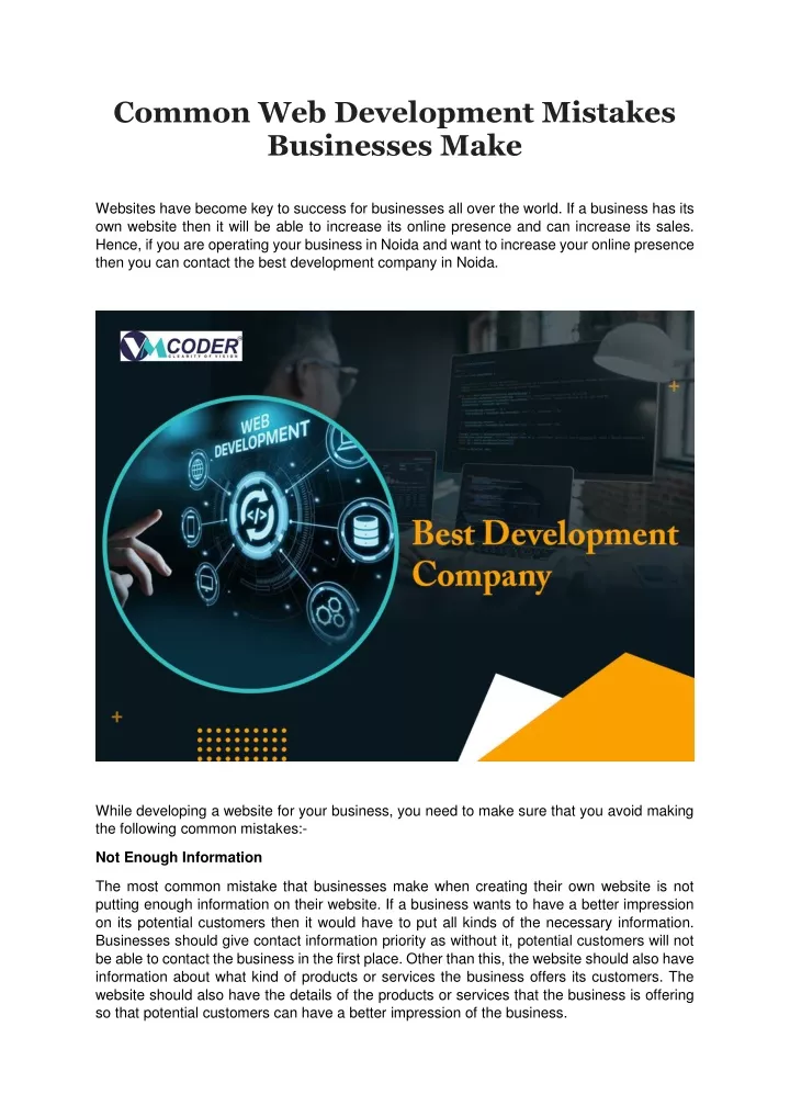 PPT - Common Web Development Mistakes Businesses Make PowerPoint ... PPT - Common Web Development Mistakes Businesses Make PowerPoint ...