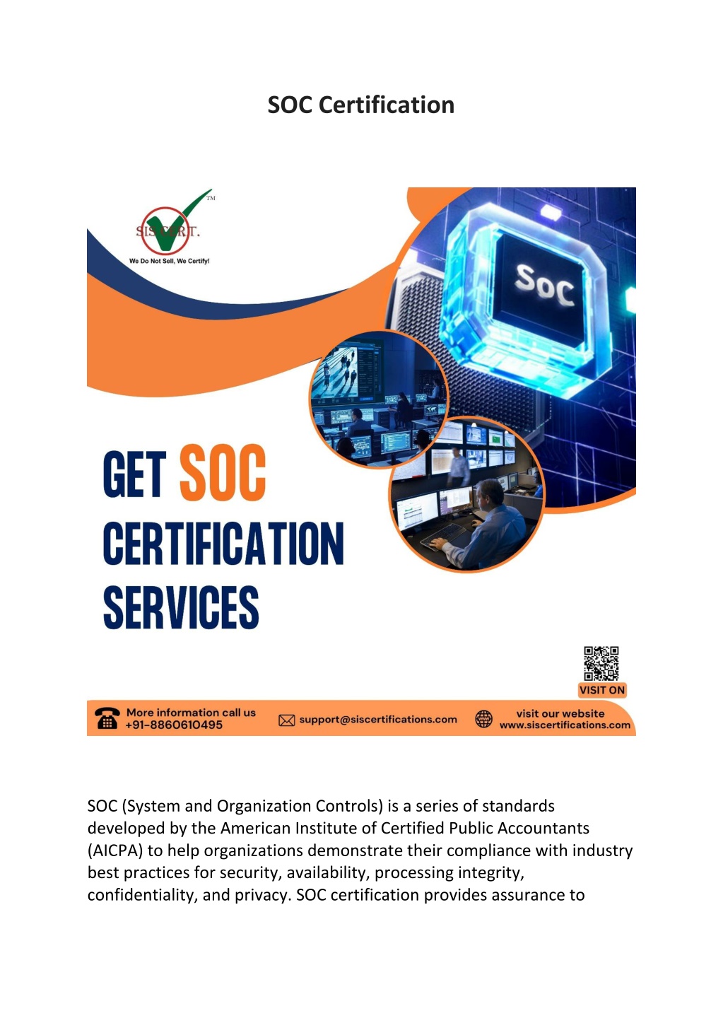 PPT - SOC Certification PowerPoint Presentation, free download - ID ...