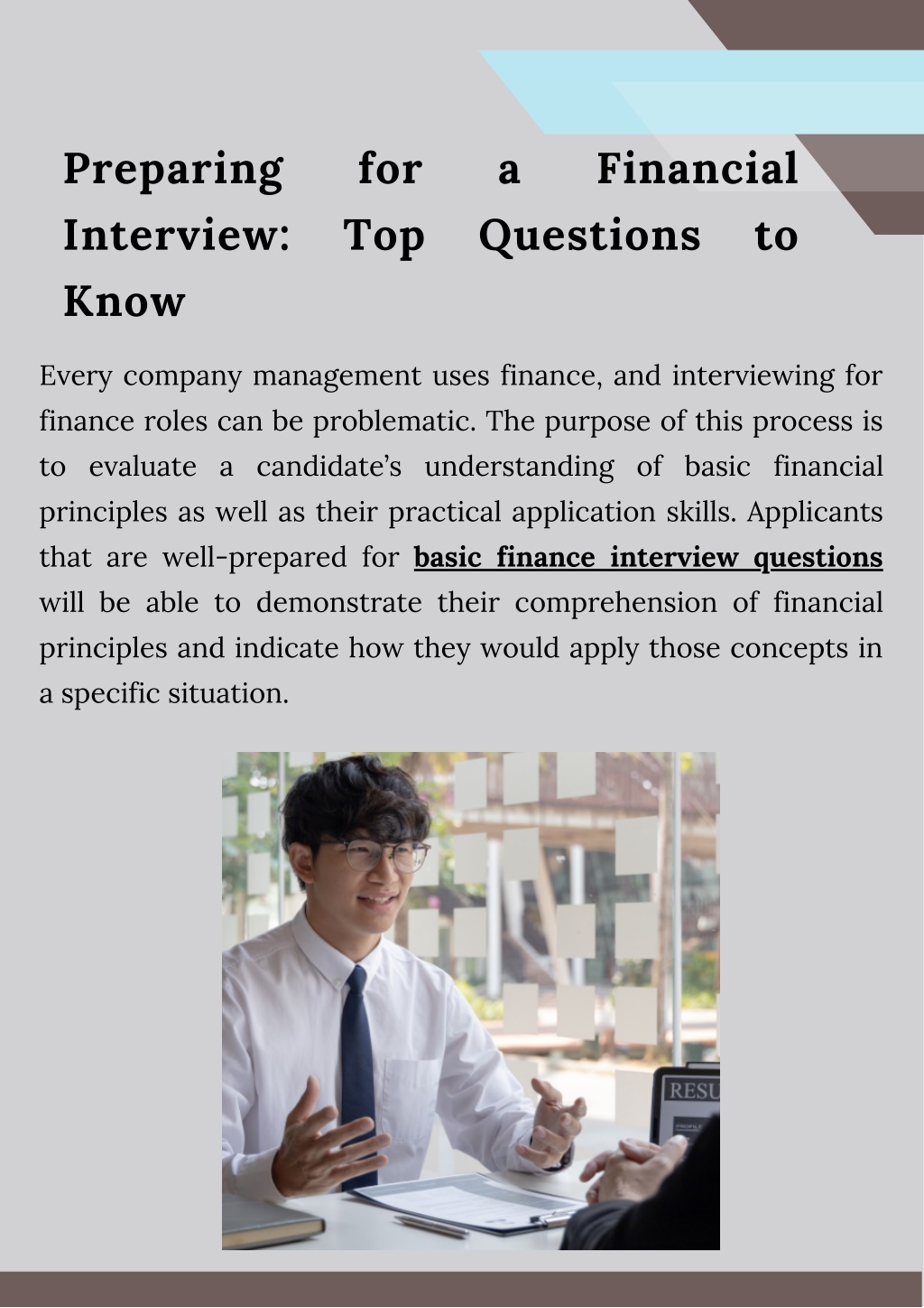 PPT - Preparing for a Financial Interview Top Questions to Know ...
