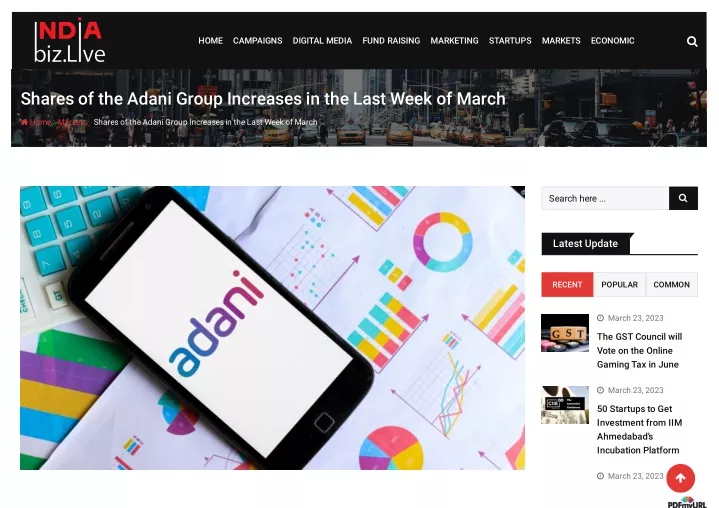 PPT - indiabiz_live_shares-of-the-adani-group-increases-in-the-last ...