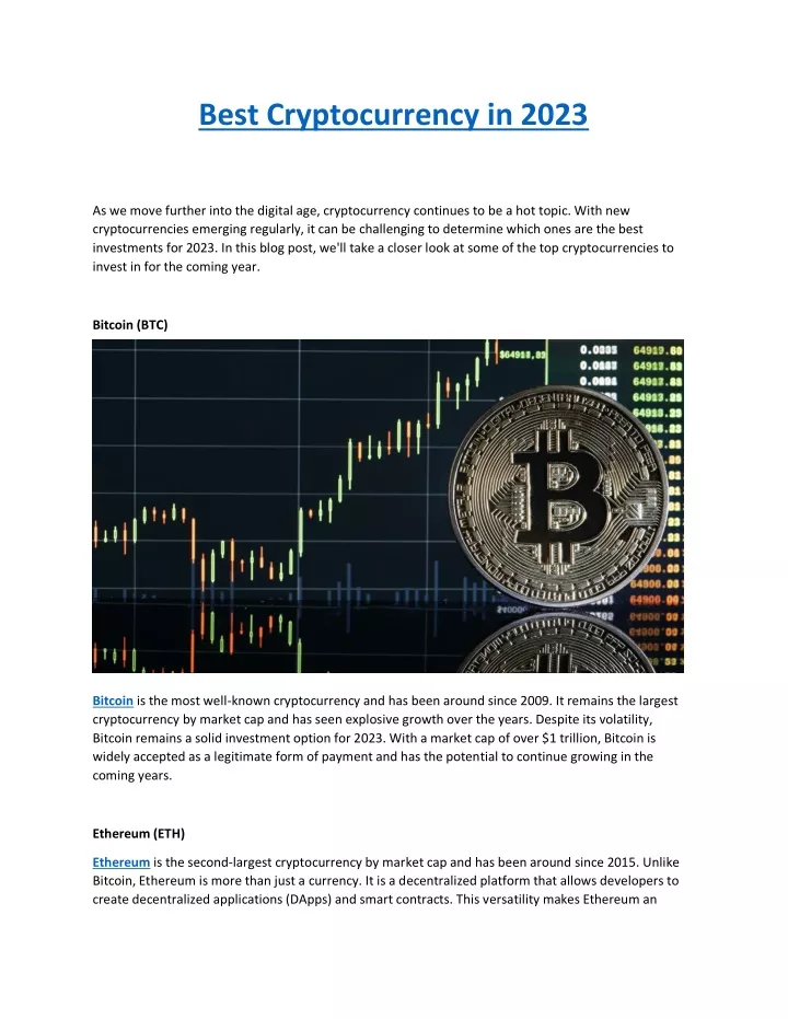 Ppt Best Cryptocurrency In 2023 Powerpoint Presentation Free