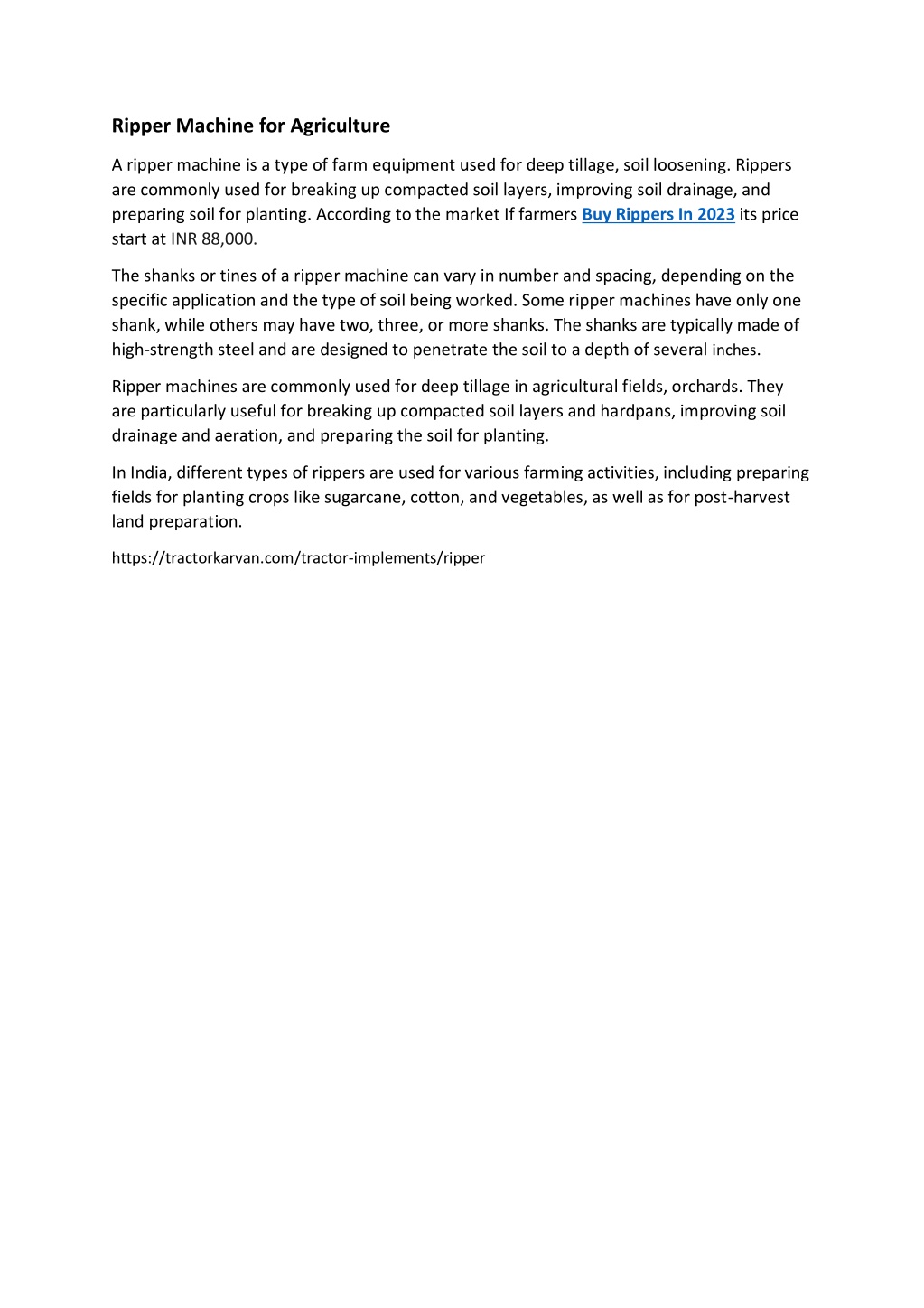 PPT - Ripper Machine for Agriculture PowerPoint Presentation, free ...